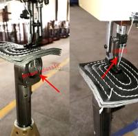 China 360 Degree Automatic Industrial Leather Double Needle Sewing Machine for Leather Bag Handbags for sale