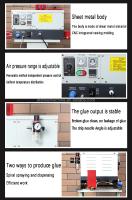 China Automatic Light Spray Hot Melt Glue Machine Shoe Upper Solvent Adhesive Hot Glue Gun Cementing Machines for sale