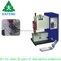 China Manual Shoe Cementing Gluing Machines Zipper Edge Double Sided Hot Melt Glue Gluing Machine for sale