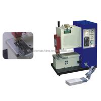 China Manual Shoe Cementing Gluing Machines Zipper Edge Double Sided Hot Melt Glue Gluing Machine for sale