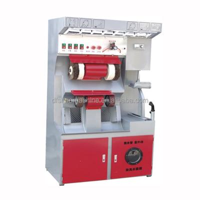China Semi Automatic Leather Grinding Polishing Drying Trimming Machine Shoe Repair Machine With Shoes Holder for sale