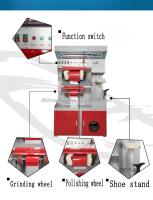 China Semi Automatic Leather Grinding Polishing Drying Trimming Machine Shoe Repair Machine With Shoes Holder for sale
