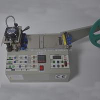 China Automatic Cold and Hot Nylon Belt Tape Cutting Machine Textile Belt Tape Cutter Ribbon Tape Cutting Machine for sale
