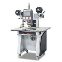 China Fully Automatic PLC Label Heat Press Transfer Machine Shoe Insole Tongue Leather Hot Stamping Machine for sale