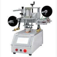 China Small Pneumatic Industrial Automatic Label Roll Transfer Machine for Shoes Upper Sole Leather Hot Press for sale