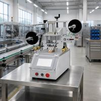 China Small Pneumatic Industrial Automatic Label Roll Transfer Machine for Shoes Upper Sole Leather Hot Press for sale