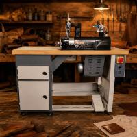 China Leather Shoe Making Vamp Upper Edge Skiving Machine Shoe Heel and Toe Puffs Hot Melt Adhesive Skiving Machine for sale