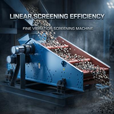 China Inertia Linear Screening Machine Fine Vibration Screening Machine 20T 25T 30T Easy Maintenance for sale