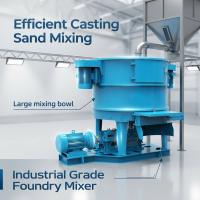 China High Speed Rotary Foundry Sand Mixer Machine For Casting Workshop 55kW 75kw for sale