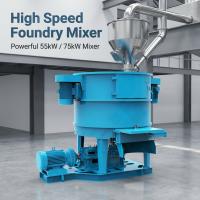 China High Speed Rotary Foundry Sand Mixer Machine For Casting Workshop 55kW 75kw for sale