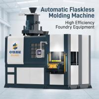China Automatic Horizontal Flaskless Molding Machine With Top Bottom Blowing Green Sand Process for sale