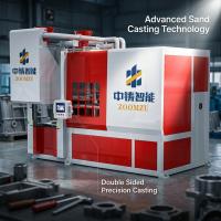 China Flaskless Double Sided Blowing Sand Molding Machine Automatic Moulding Machine For Foundry for sale