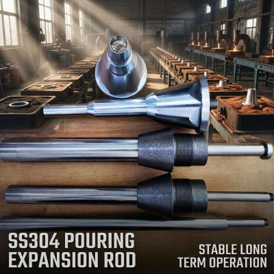 China Horizontal Parting Casting Molding Machine Parts Sand Mold Pouring Mouth Expansion Rod SS304 for sale