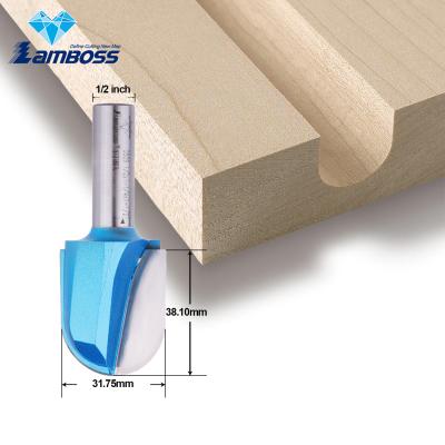 China Lamboss Round Nose Bit 6/8/12.7mm Deep Wood Round Carving Bits Round Milling Cutter for sale