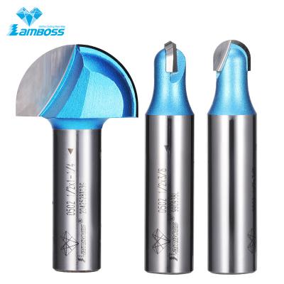 China Lamboss Round Bottom Router Bit Woodworking Tungsten Carbide Cutting CNC Cove Box Router Bit for sale