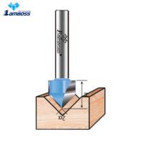 China Woodworking Tools V-Type Slotting Cutter Tungsten Carbide Drill Trim Cutting CNC Router Bit for sale