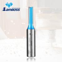 China TCT Straight Bit Hardwood Cutting Tools Carbide Tipped Router Bits Cncwood Router Bits Lamboss MDF 2-edge Blue High Frequency for sale