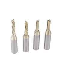 China Custom TCT Router Bit Golden Coating High Life Span Woodworking Carbide End Mill Face Mill for Wood TCT Router Bit for sale