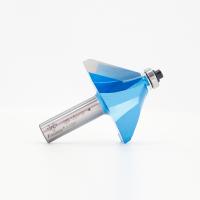 China Lamboss TCT 45 Degrees Bevel Edge Router Bit With Bearing Cnc Trimming Wood Milling Cutter High Quality for sale