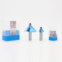China Lamboss TCT 45 Degrees Bevel Edge Router Bit With Bearing Cnc Trimming Wood Milling Cutter High Quality for sale