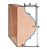 China Lamboss CNC Bull Nose Router Bits for Woodworking Round Cove Router Bit Carbide Milling Cutter Custom 8mm for sale