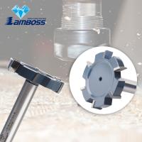 China Lamboss 6 Teeth T Shaped Slotting Router Bit for Woodworking Wholesale Customization Carbide 70HRC Router Bit for sale