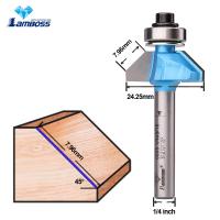 China OEM ODM Lamboss 60HRC Chamfer Bit for Woodworking Good Quality CNC Milling Cutter Router Chamfer Bit for sale