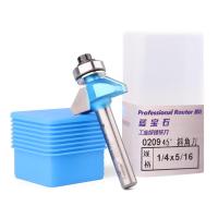 China OEM ODM Lamboss 60HRC Chamfer Bit for Woodworking Good Quality CNC Milling Cutter Router Chamfer Bit for sale