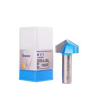 China Lamboss Woodworking V-Type Slotting Cutter Tungsten Carbide Drill Trim Cutting CNC Router Bit for sale