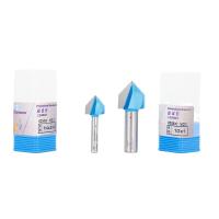 China Lamboss Woodworking V-Type Slotting Cutter Tungsten Carbide Drill Trim Cutting CNC Router Bit for sale