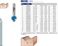 China Lamboss Woodworking V-Type Slotting Cutter Tungsten Carbide Drill Trim Cutting CNC Router Bit for sale