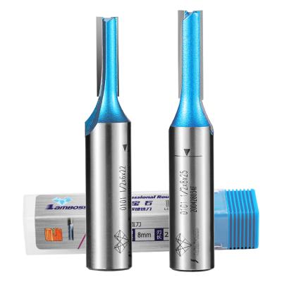 China Custom Woodworking Tools TCT Straight Bits Multifunctional Sloting Engraving Cnc Milling Cutter Straight Bits for sale