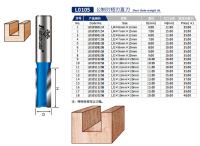China Lamboss MDF 2 Edge TCT Solid Router Bits Carbide Straight Bit Carving End Mill for Woodworking Machinery Tools Straight Bit for sale