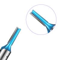 China Industrial Grade CNC Woodworking Straight Bits Cutter Bottom Straight Cutter with Carving Edge Solid Router Bits for sale