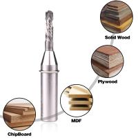 China Woodworking Tools TCT Router Bit Milling Cutter CNC Bits Woodworking Double Edge Straight Slotting Bit for Wood for sale