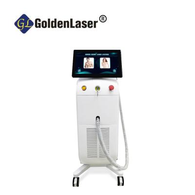 China 600W 1200W Triple Wavelength Diode Laser Hair Removal Machine with 755nm 808nm 1064nm and 15.6