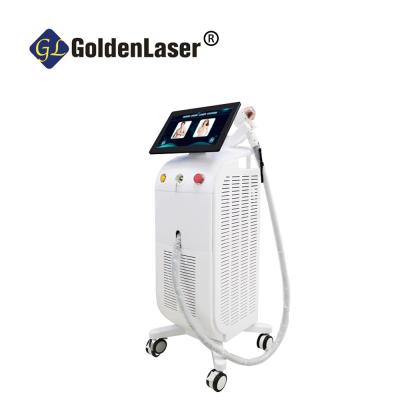 China 3000W Triple Wavelength Diode Laser Hair Removal Machine 755nm 808nm 1064nm with 12.1