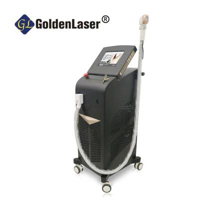 China 12×35mm Triple Wavelength Diode Laser Hair Removal Machine with 755/808/1064nm, 20Hz Frequency, and 2500-3500W Output Power for sale