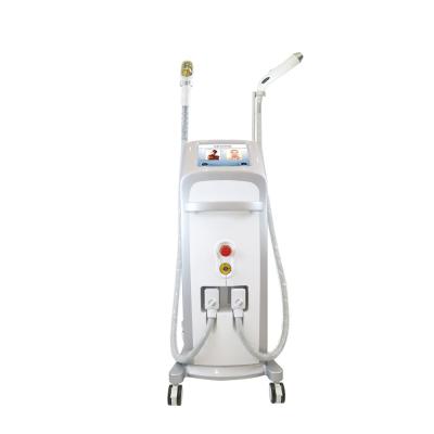 China 12x12mm 808nm Diode Laser Beauty Machine with ND YAG 1064nm/532nm Dual Wavelength - 160J/cm² Energy Output for sale