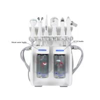 China Professional 6-in-1 RF Water Dermabrasion Hydrafacial Machine 350W 1MHz Ultrasonic 3MHz RF Frequency for sale