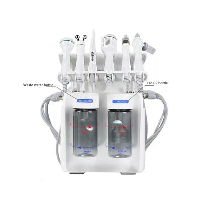 China Professional 6-in-1 RF Water Dermabrasion Hydrafacial Machine 350W 1MHz Ultrasonic 3MHz RF Frequency for sale