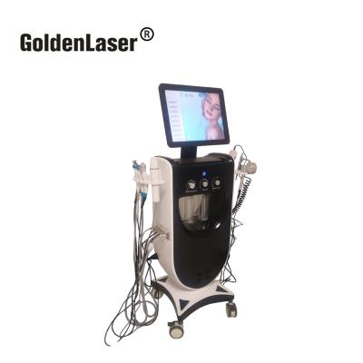 China Salon H2 02 Hydrafacial Microdermabrasion Machine with 40KHZ Ultrasound and 15.4