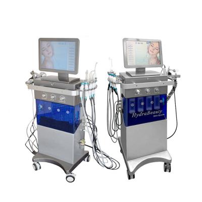 China 10-in-1 HydraFacial Microdermabrasion Machine with 40KHz Ultrasound and 15.4