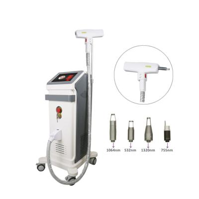China Q Switched Nd Yag Laser Tattoo Removal 1000W 700mJ 1064nm 532nm 755nm Picosecond Laser for sale