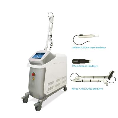 China CE Certified Picosecond Laser Machine 1064nm 532nm 755nm for Tattoo Removal and Skin Rejuvenation for sale