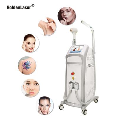 China 20Hz 808nm Hair Removal Machine with ND YAG Laser 1000W Power and 10.4