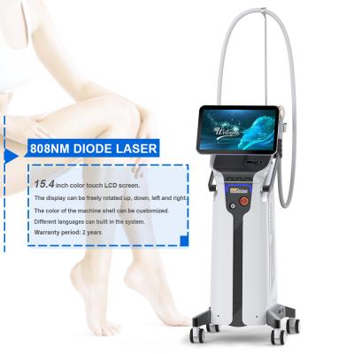 China Micro Channel Alma 808nm Diode Laser Hair Removal Machine 1000W with 3500W Output Power for Full Body Treatment for sale