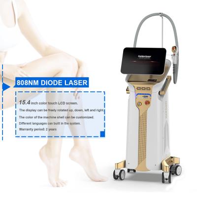 China 808nm Diode Laser Hair Removal Machine 800W 120J/cm2 Permanent Hair Removal for sale