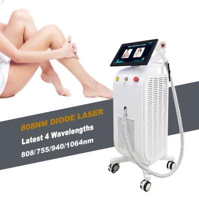 China 1000W 808nm Diode Laser Hair Removal Machine with FDA Approval and 3500W Output Power for sale