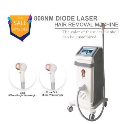China 808nm Diode Laser Hair Removal Machine with 12×12mm Spot Size and 3500W Output Power for Permanent Hair Reduction for sale
